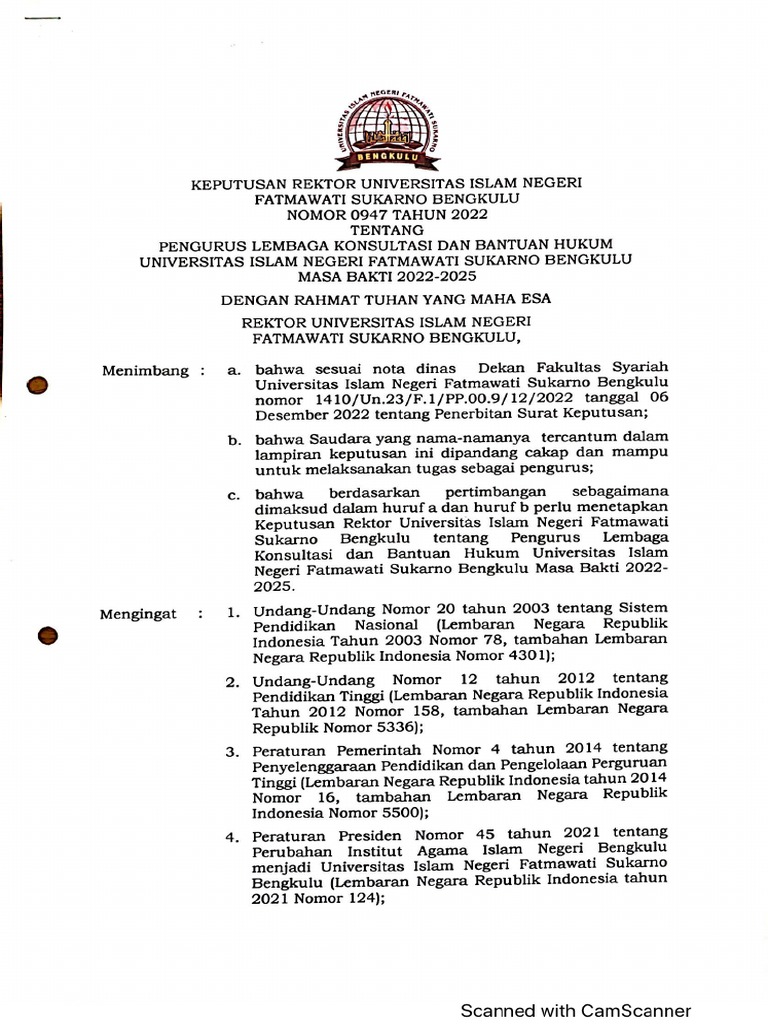 SK Pengurus LAB | PDF