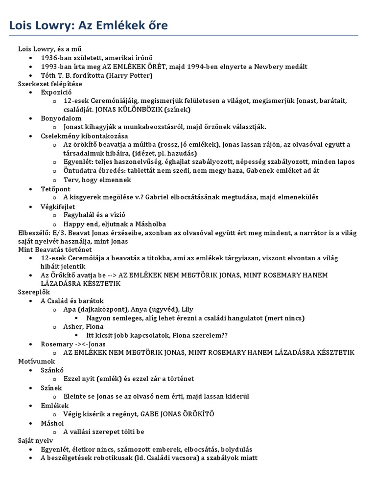 Az Emlékek Őre | PDF