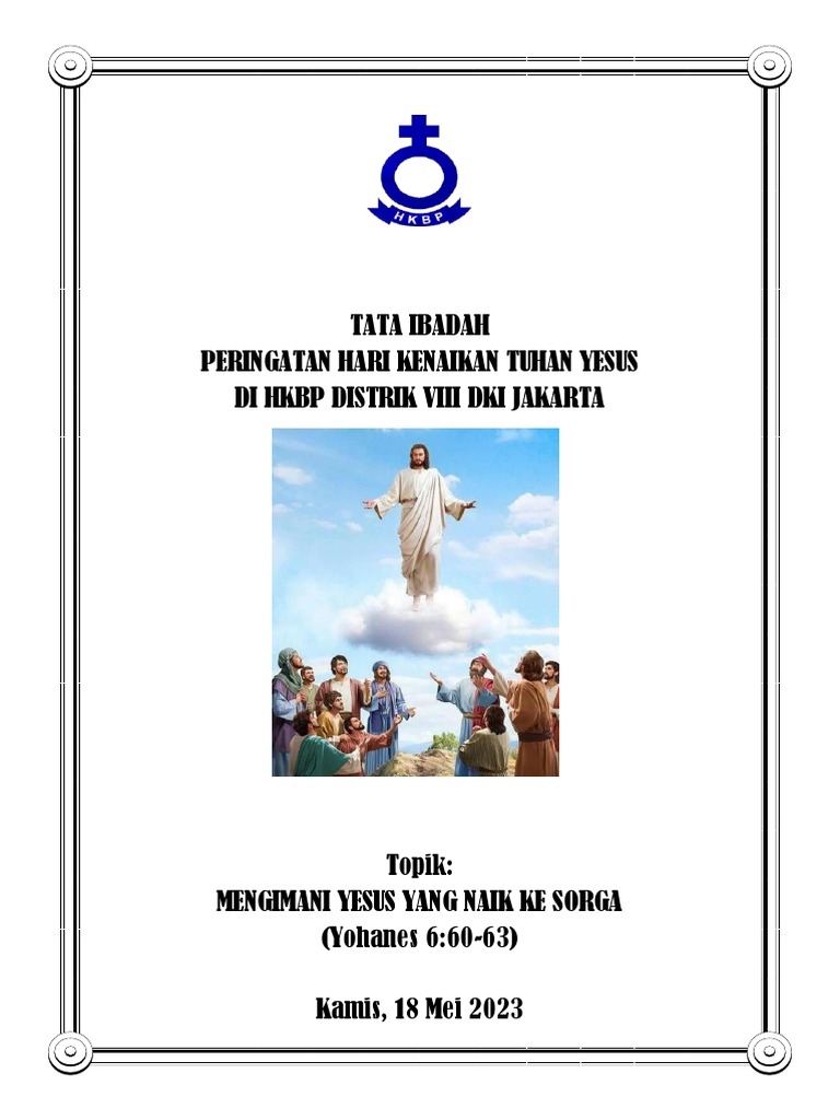 Ibadah Peringatan Hari Kenaikan Tuhan Yesus Tahun 2023 - Bhs Indonesia-2 | PDF