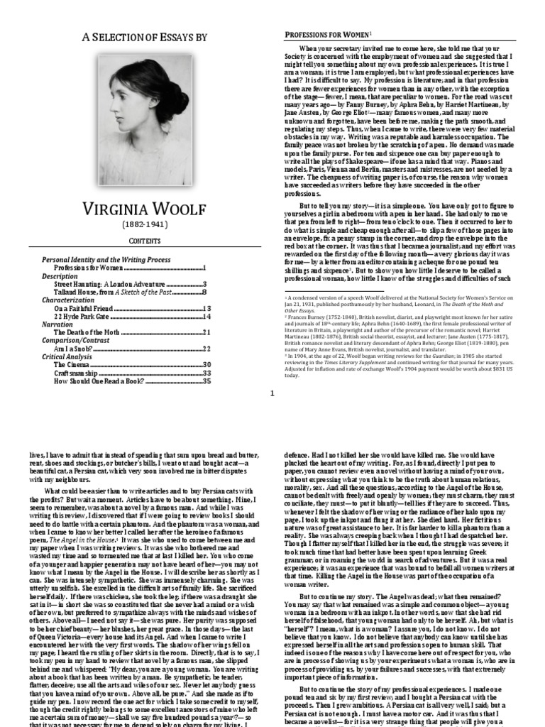 Virginia Woolf's Essays on Women | PDF | Virginia Woolf | George Eliot