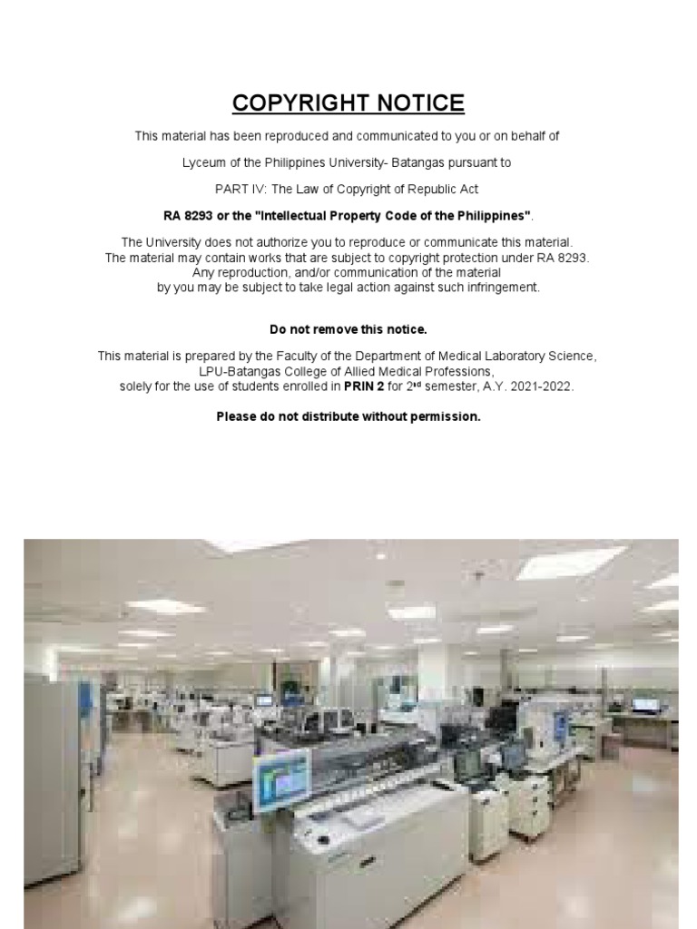 21 Fundamentals Of Clinical Laboratory Pdf Pathology Medical Laboratory 