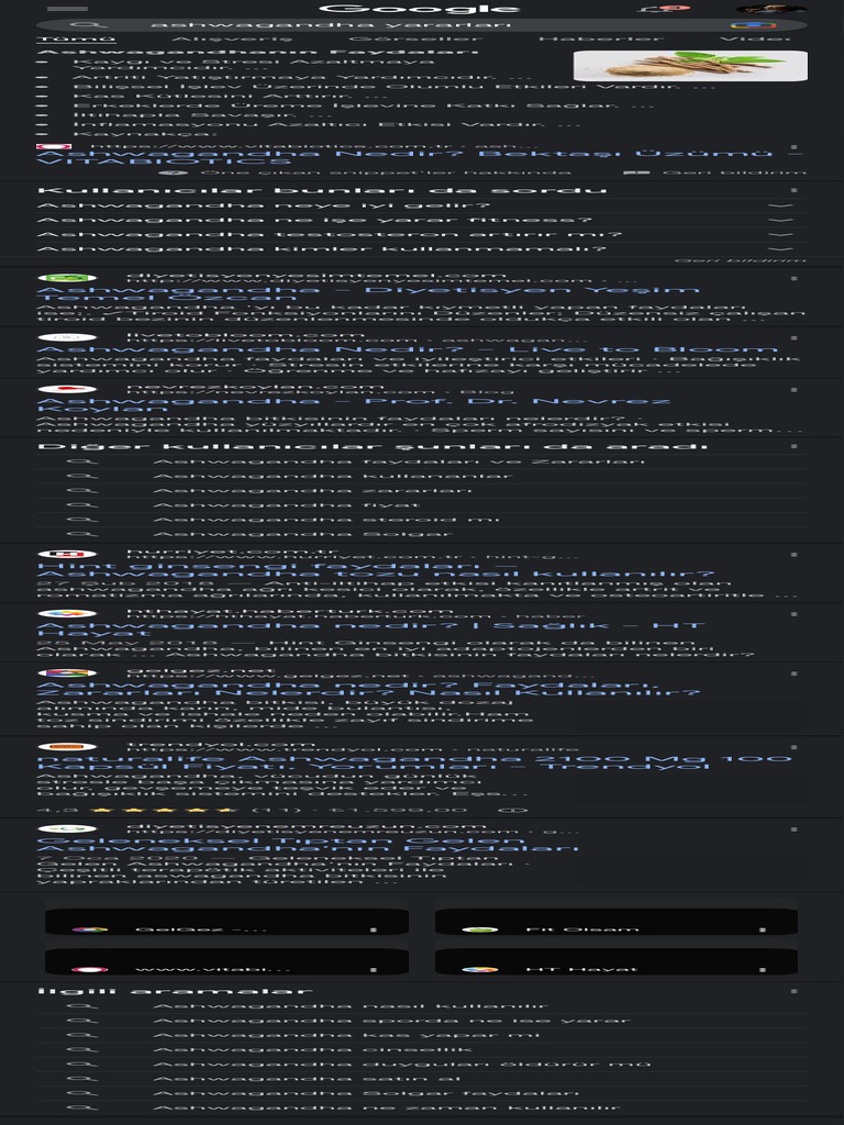 Ashwagandha Yararları - Google'Da Ara | PDF