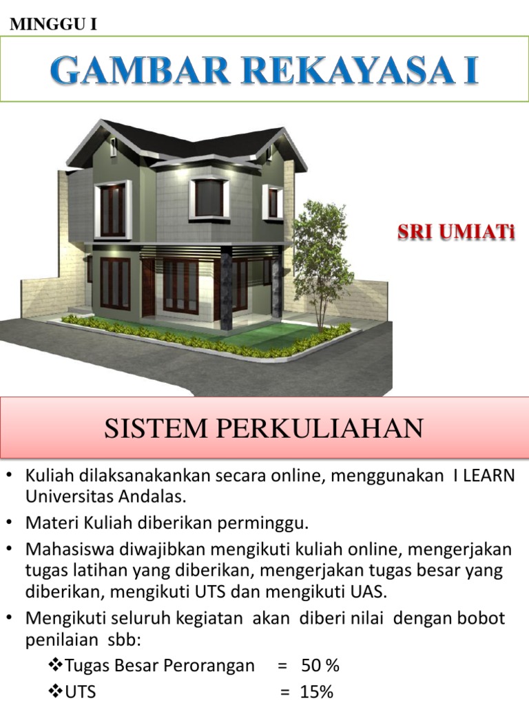 Sistem Perkuliahan Gambar Rekayasa Teknik Sipil | PDF