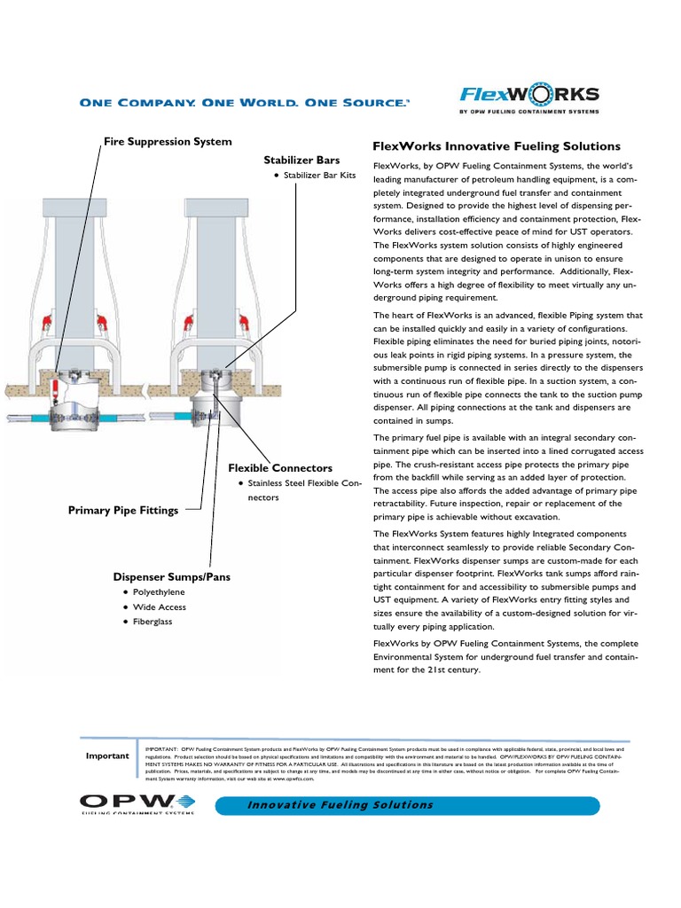 OPW FlexWorks Dispenser Sump Solutions | PDF