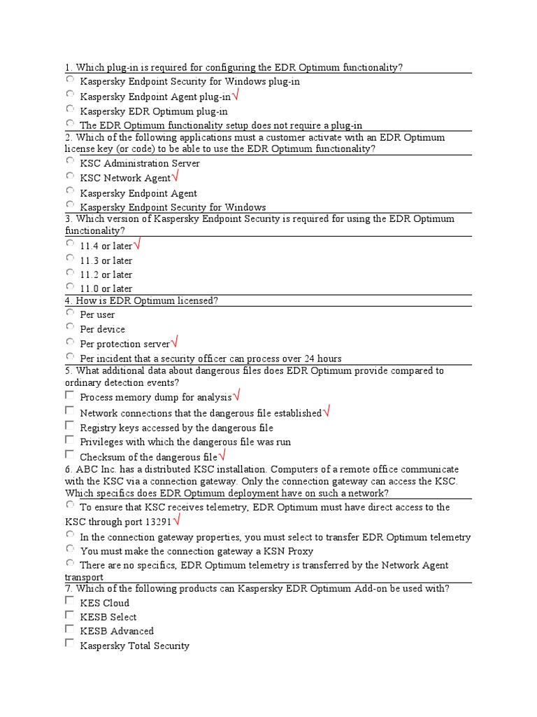 Exam Kaspersky | PDF | Computer Network | Security