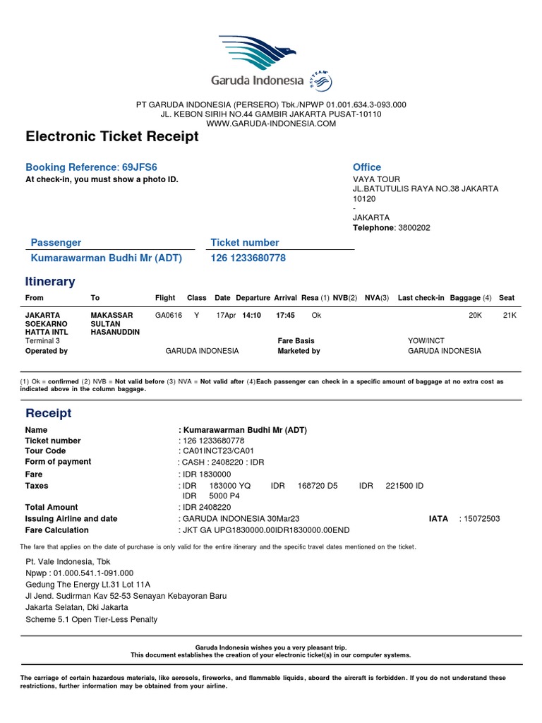 Your Electronic Ticket Receipt | PDF | Dangerous Goods | Aviation