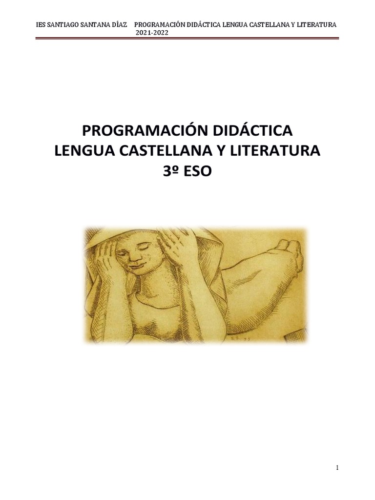3o Eso Programacion LCL 2021 2022 | PDF | Palabra | Aprendizaje