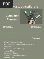 Notes Memory PDF | PDF | Random Access Memory | Read Only Memory