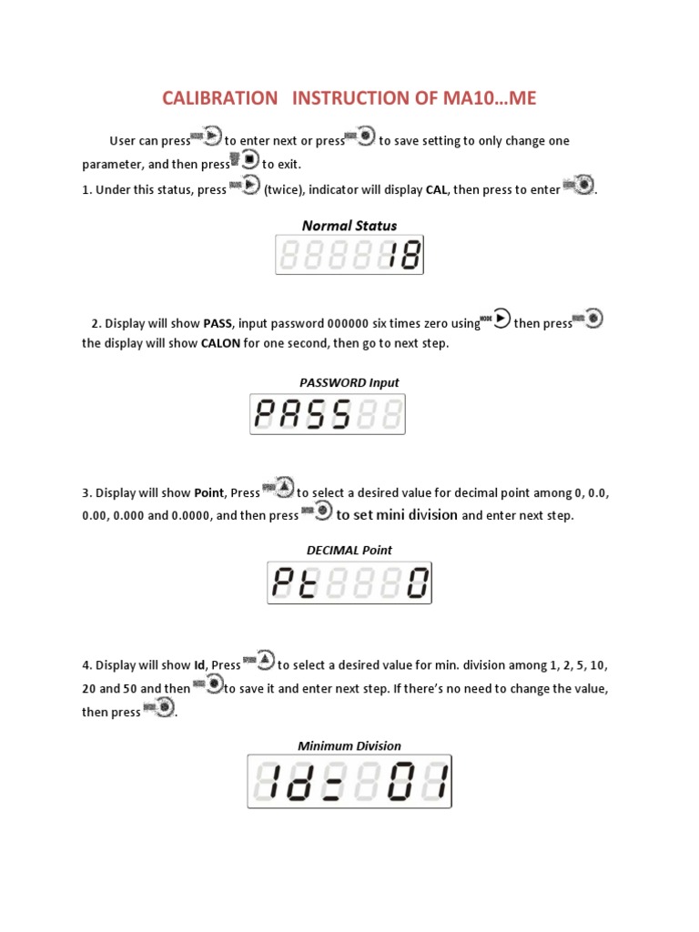 Calibration Procedure | PDF