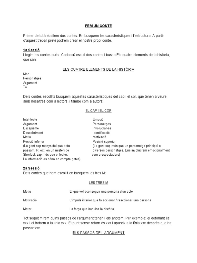 14 - Fem Un Conte | PDF