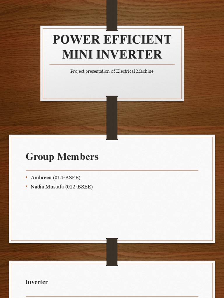 Power Efficient Mini Inverter | PDF