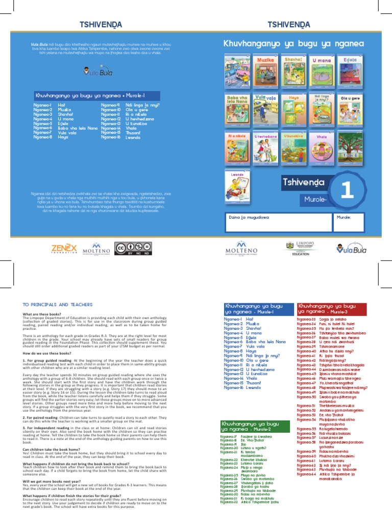 Final Tshivenda Stories (Grade 1 Booklet) | PDF | Creative Commons ...