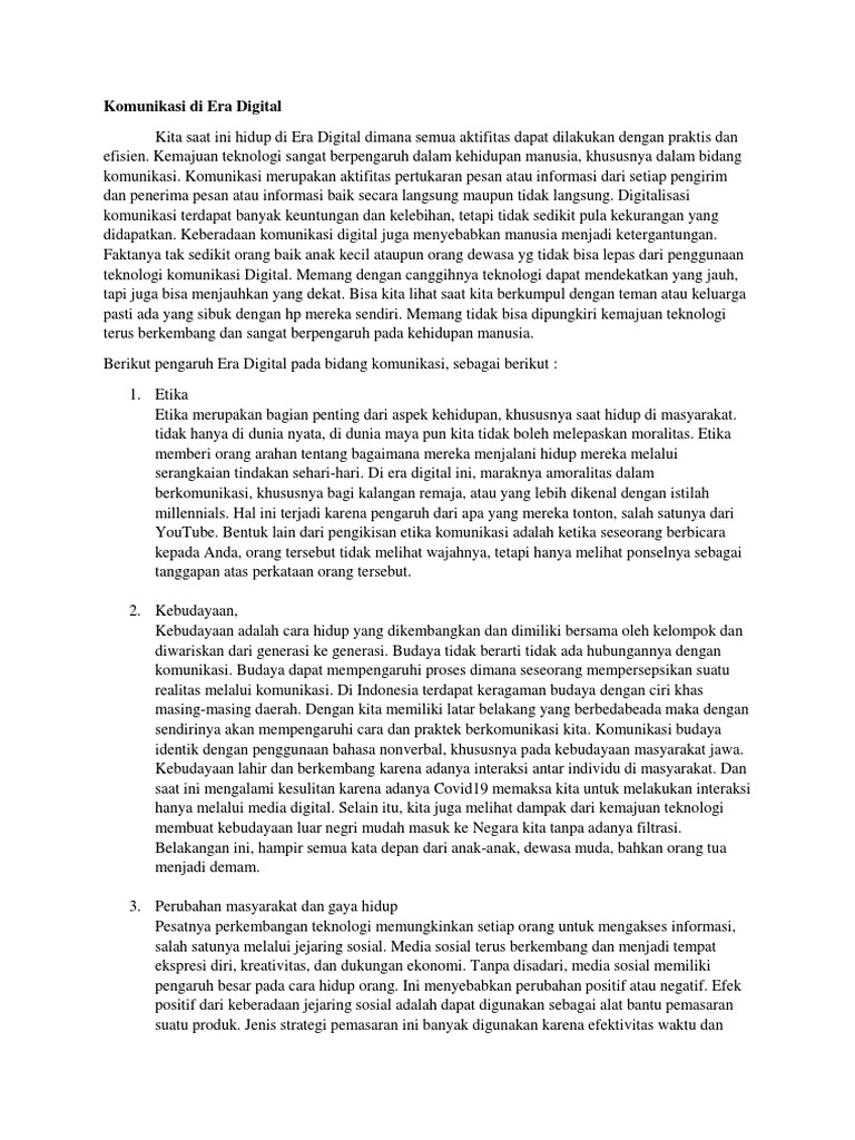 Tugas Essay | PDF