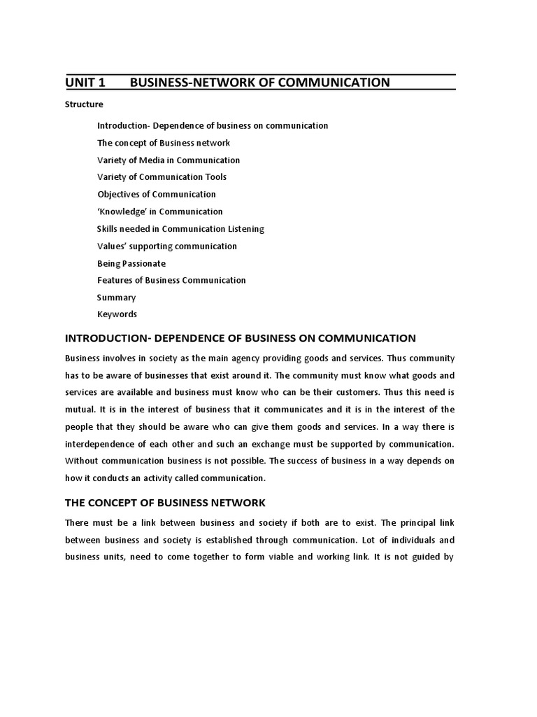 Business Communication Networks Explained | PDF | Communication | Empathy