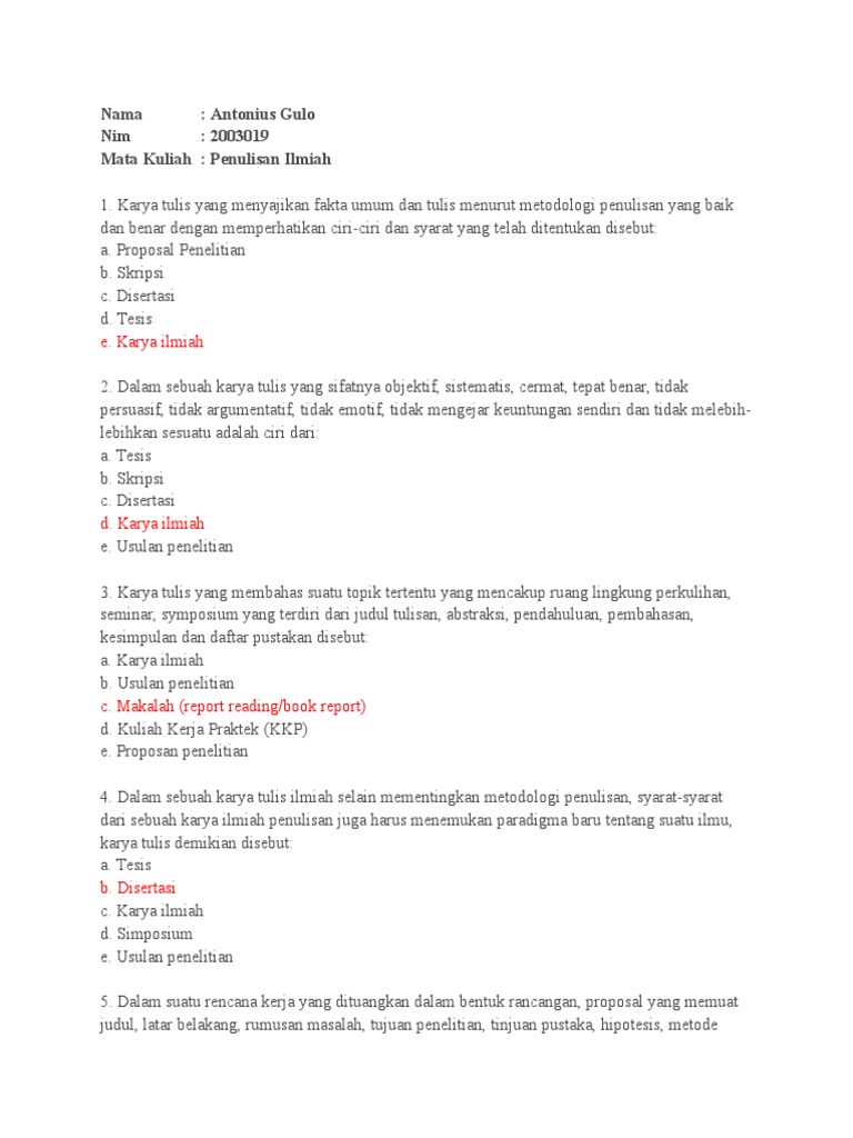 Tugas Antonius Gulo Soal UAS | PDF