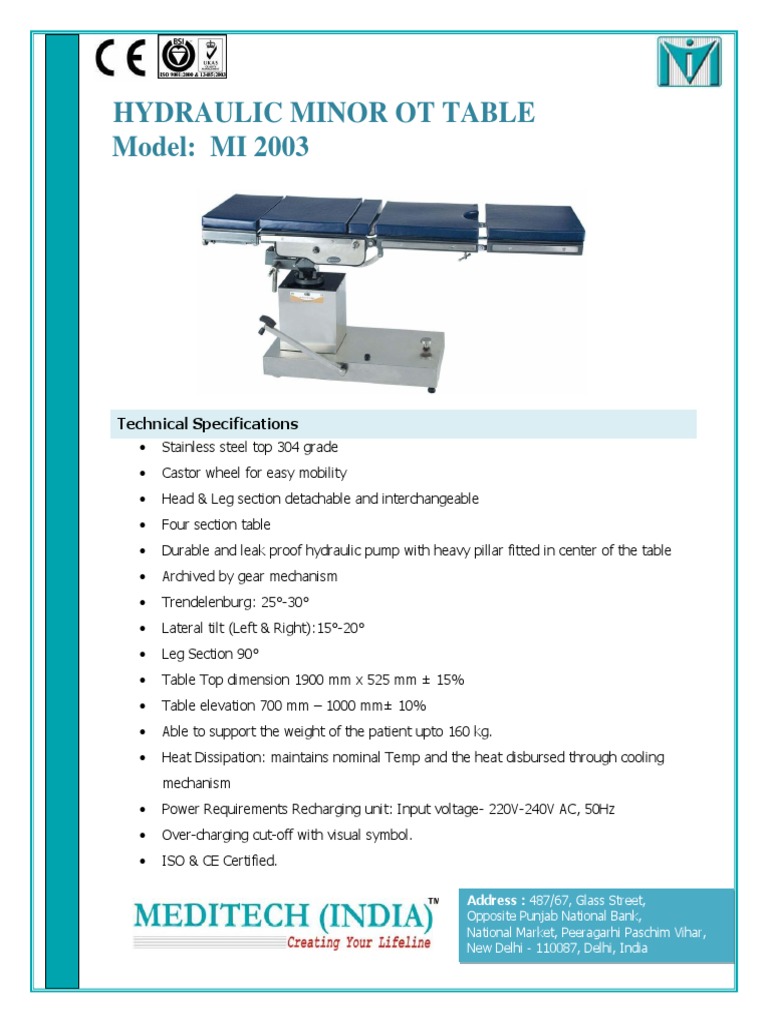 Hydraulic Minor Ot Table | PDF