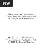 Microprocessor 8085 by Ramesh Gaonkar PDF | PDF | Microprocessor ...