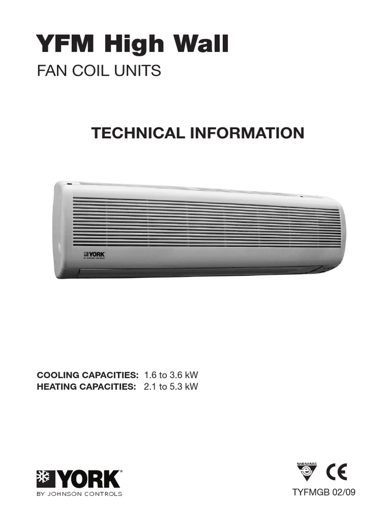 York YFM Fan-Coil Units | PDF | Relay | Transformer