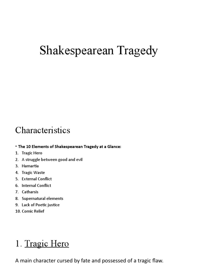 Shakespearean Tragedy | PDF