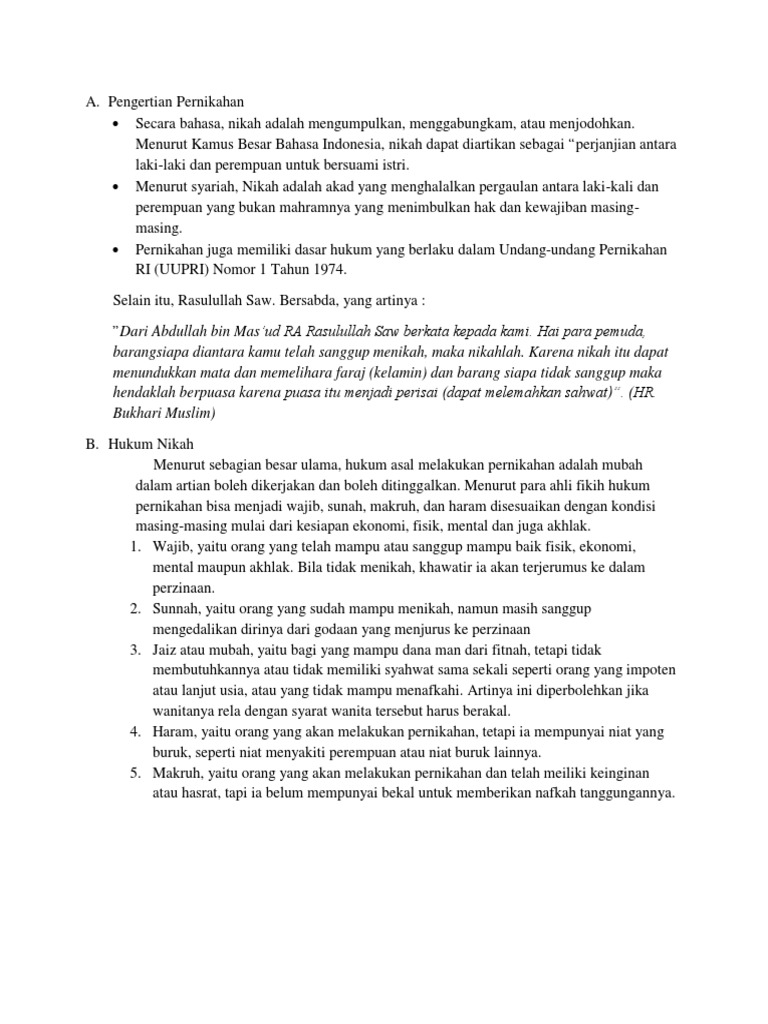 Pengertian dan Hukum Pernikahan | PDF | Gaya Hidup