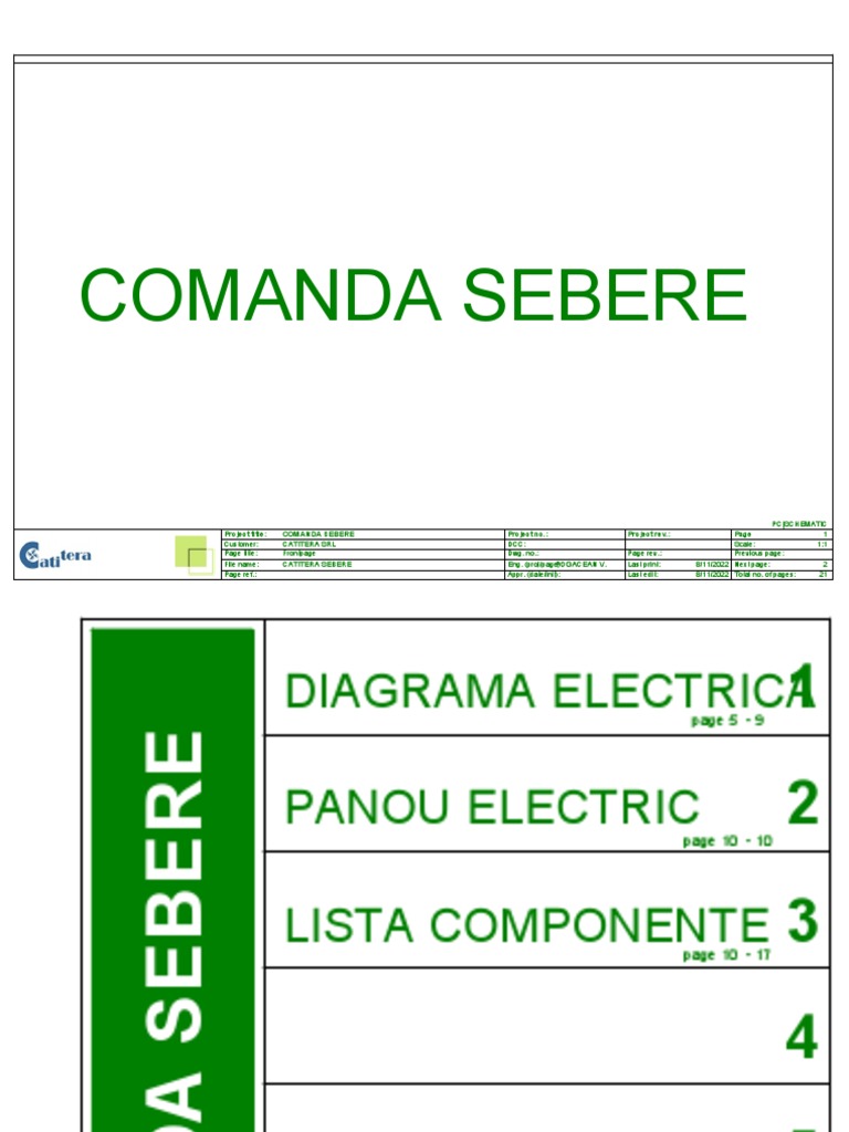 CATITERA SEBERE - Schita Electrica | PDF
