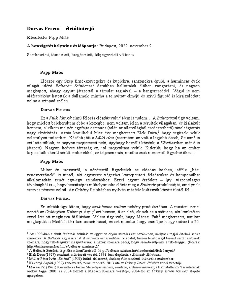 Darvas Ferenc | PDF