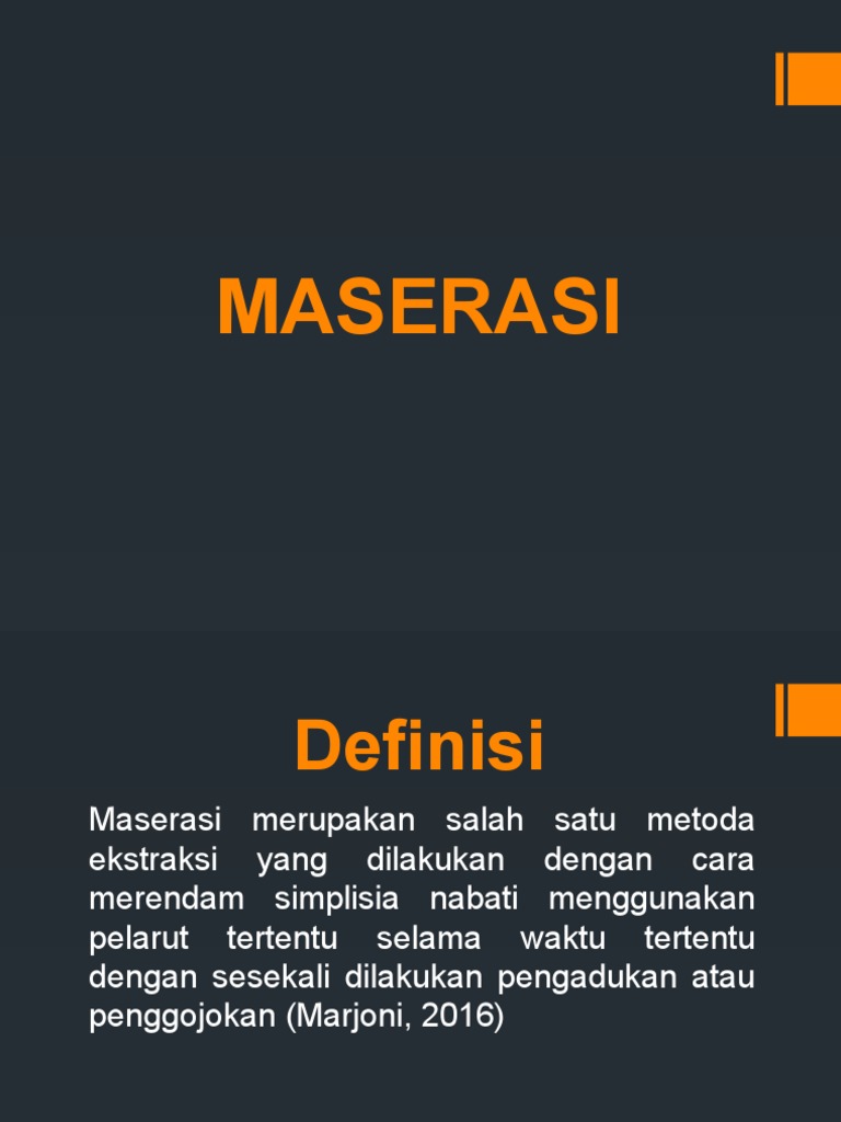 MASERASI | PDF