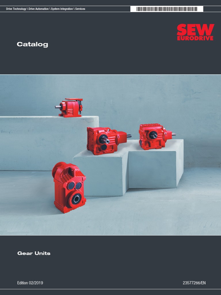 SEW Gear Units | PDF | Electric Motor | Gear