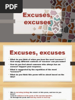 Excuses Excuses | PDF