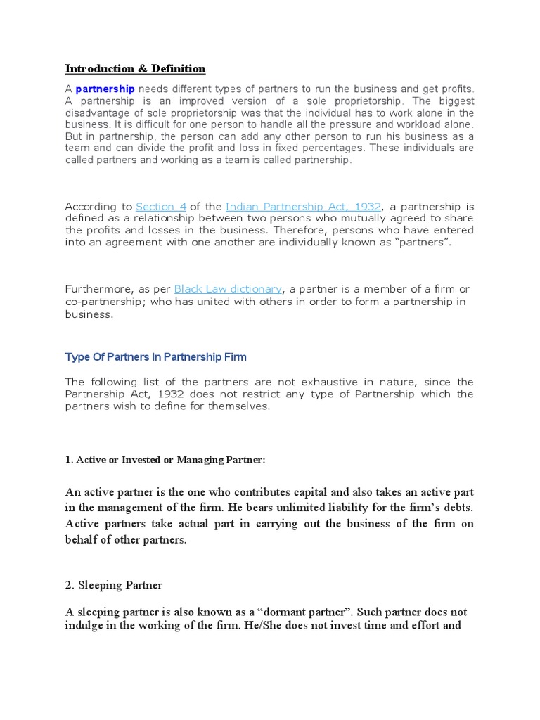 Partners Final Wip | PDF