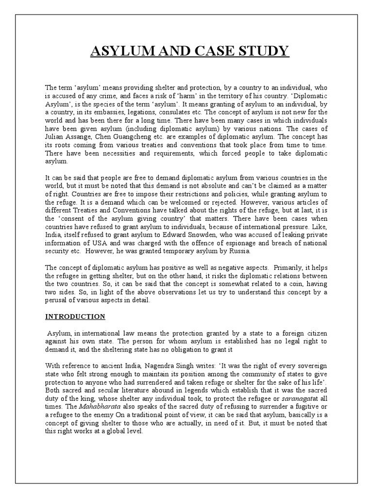Asylum | PDF