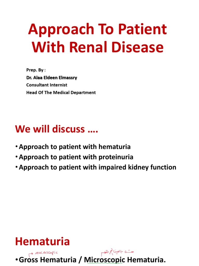 Renal Disease Patient Evaluation Guide | PDF | Kidney Disease | Kidney