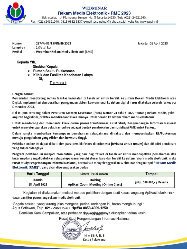 Webminar Rekam Medis Elektronik (RME) | PDF | Bisnis | Komputer