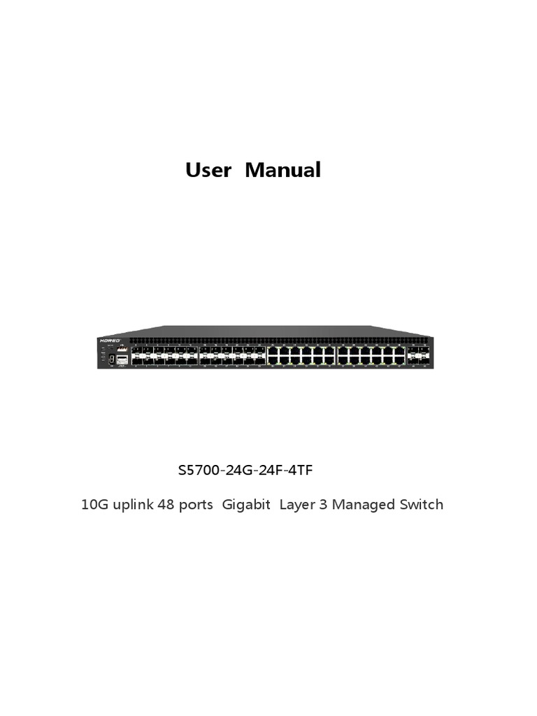 S5700-24F-24G-4TF 48-Port Layer 3 Stackable Managed Gigabit Switch With ...