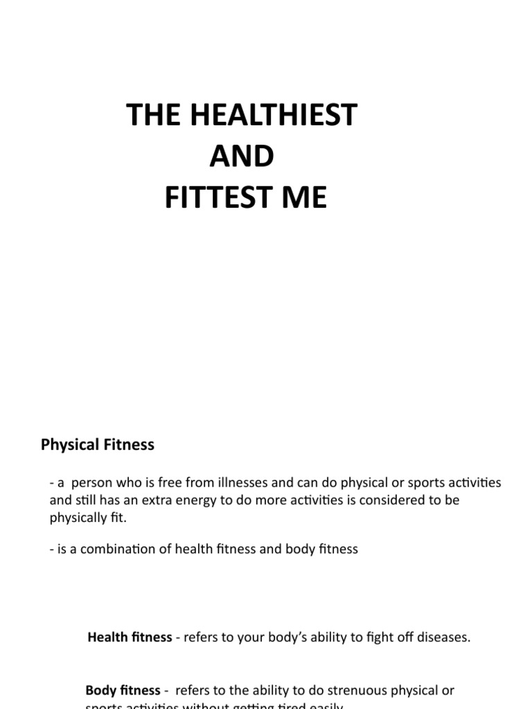 Health and Fitness Essentials Explained | PDF | Physical Fitness ...