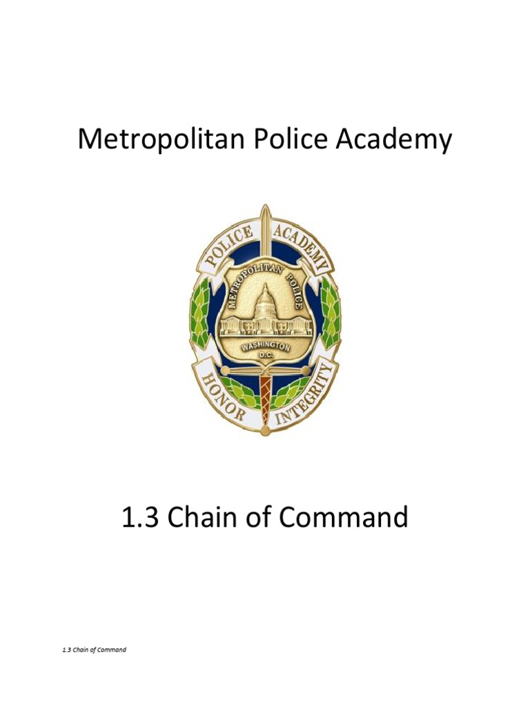 1.3 Chain of Command | PDF | Police | Justice