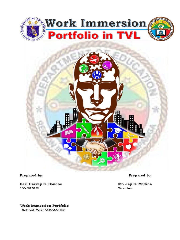 Work Immersion Portfolio in TVL 2021 2022 2 | PDF