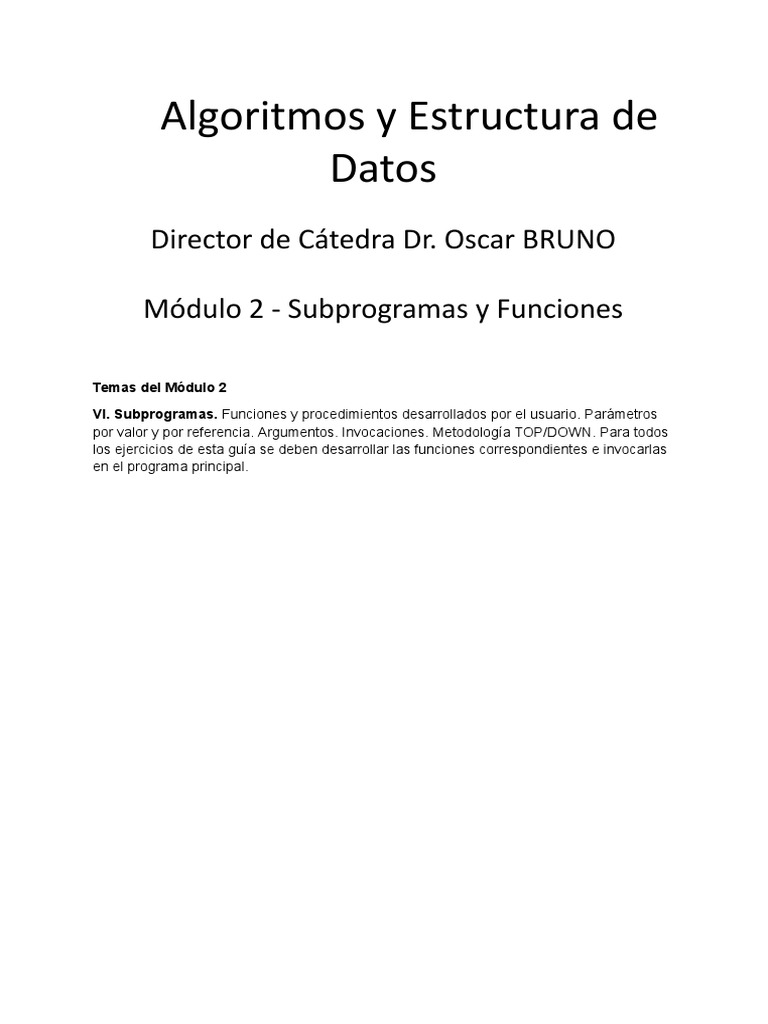 Guia Practica2 - AyED | PDF | Función (Matemáticas) | Algoritmos