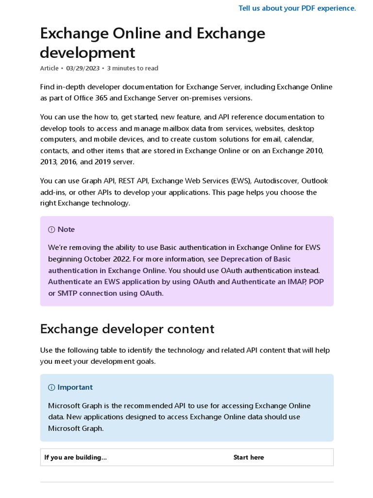 Exchange Client Developer | PDF | Microsoft Exchange Server | Microsoft Outlook