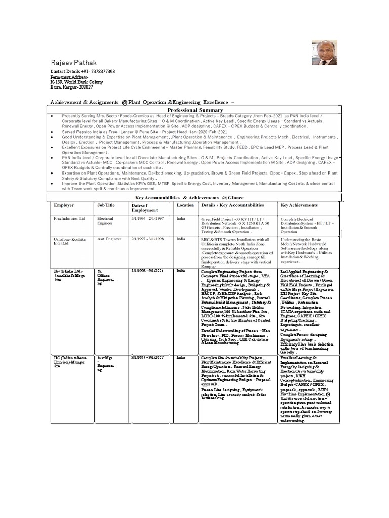 Resume Rajeev | Download Free PDF | Engineering | Economies