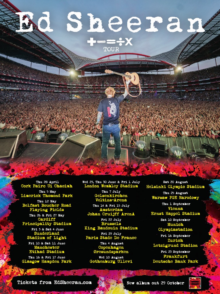Ed Sheeran Full Tour Poster | PDF