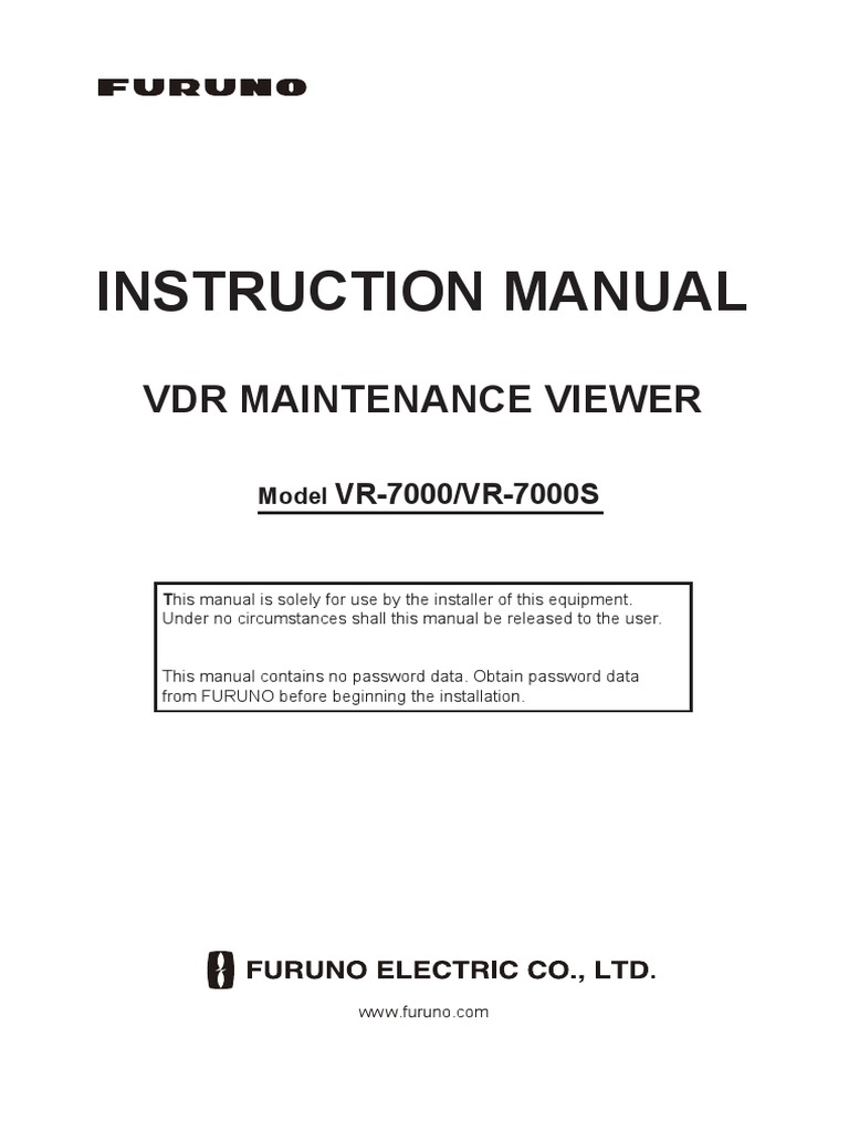 VR 7000 7000S Maint Viewer - Om - Eng - 44852e2 | Download Free PDF ...