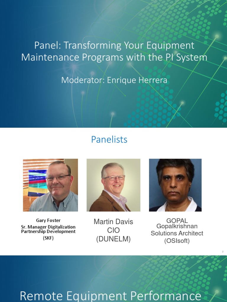 Transforming Your Equipment Maintenance Programs With The PI System ...