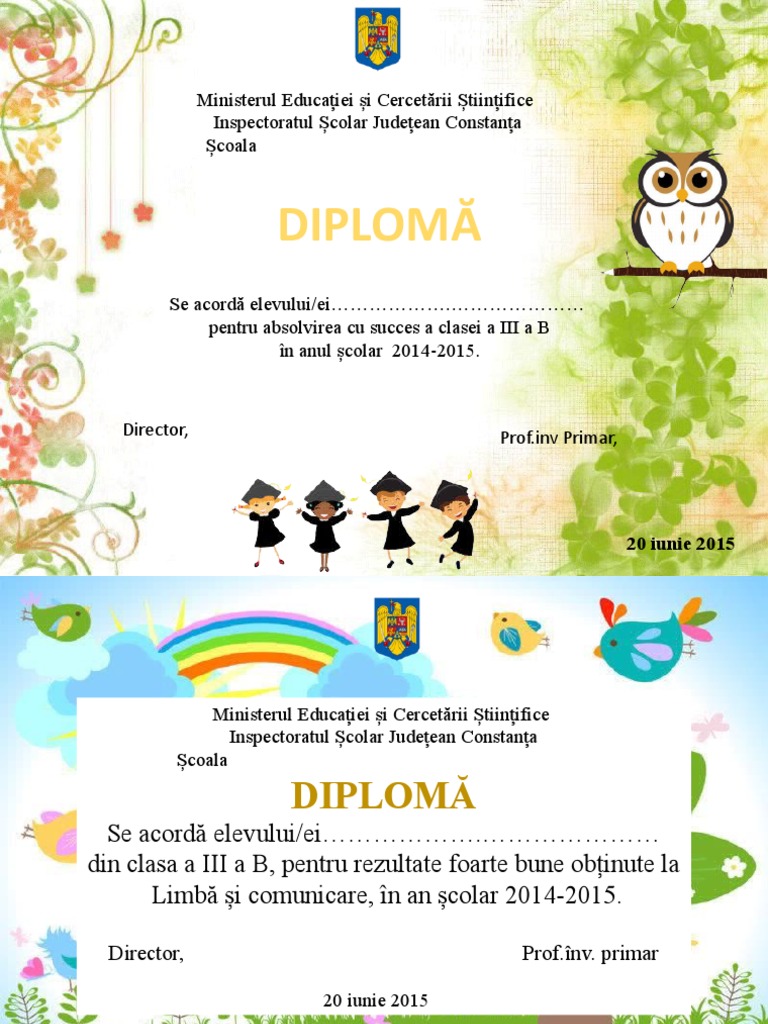 Modele Diplome III | PDF
