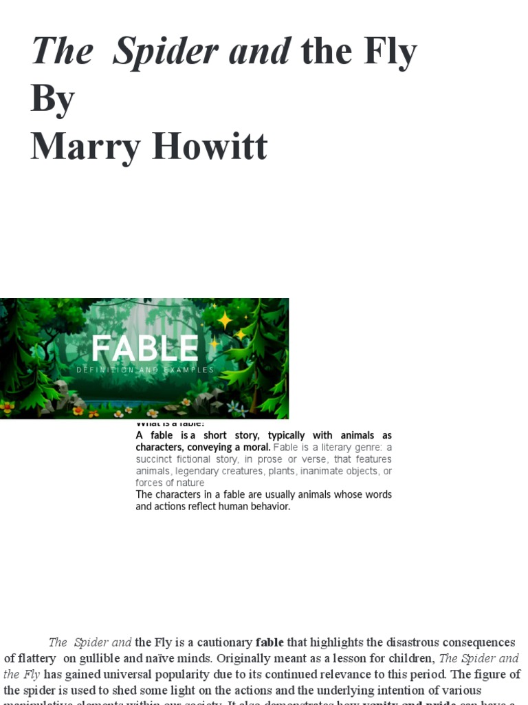 Spider and Fly | PDF