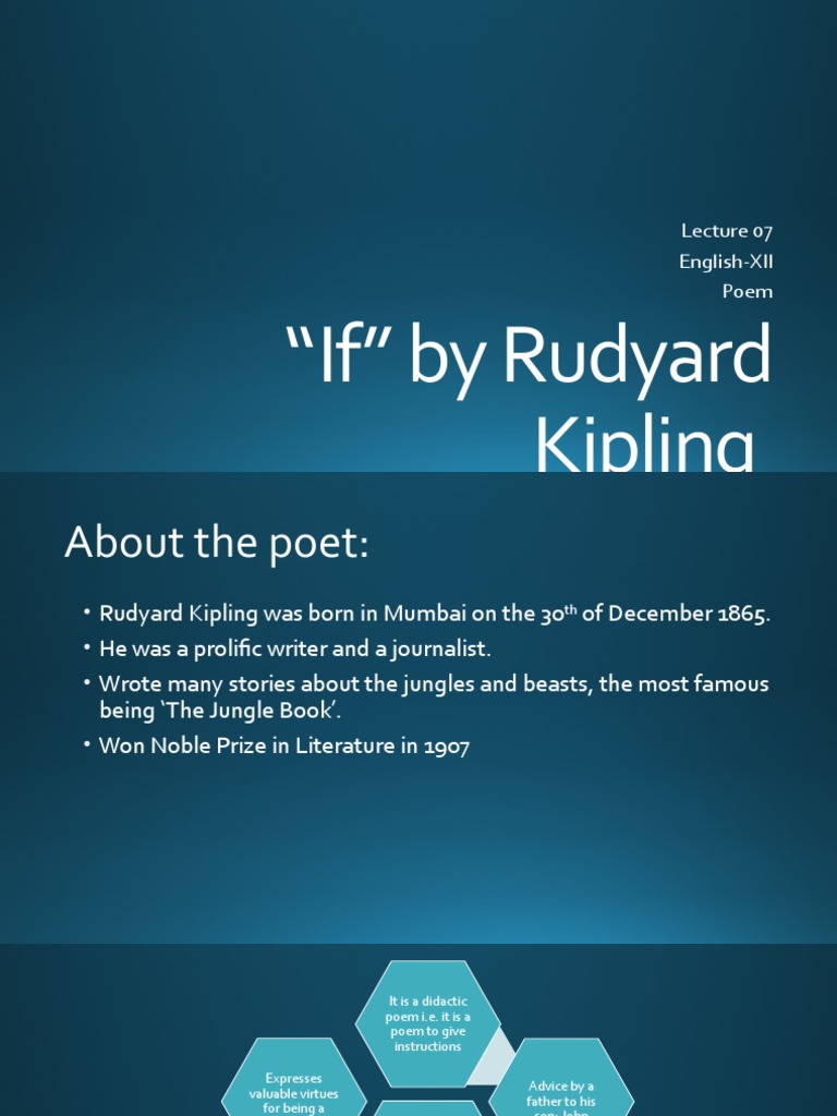 If by Rudyard Kipling | PDF