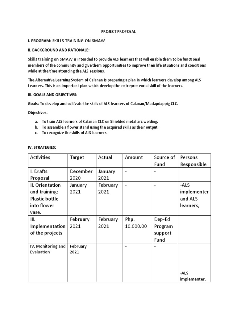 Project Proposal Smaw.. | PDF