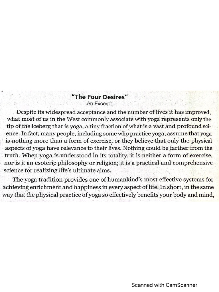 The Four Desires | PDF