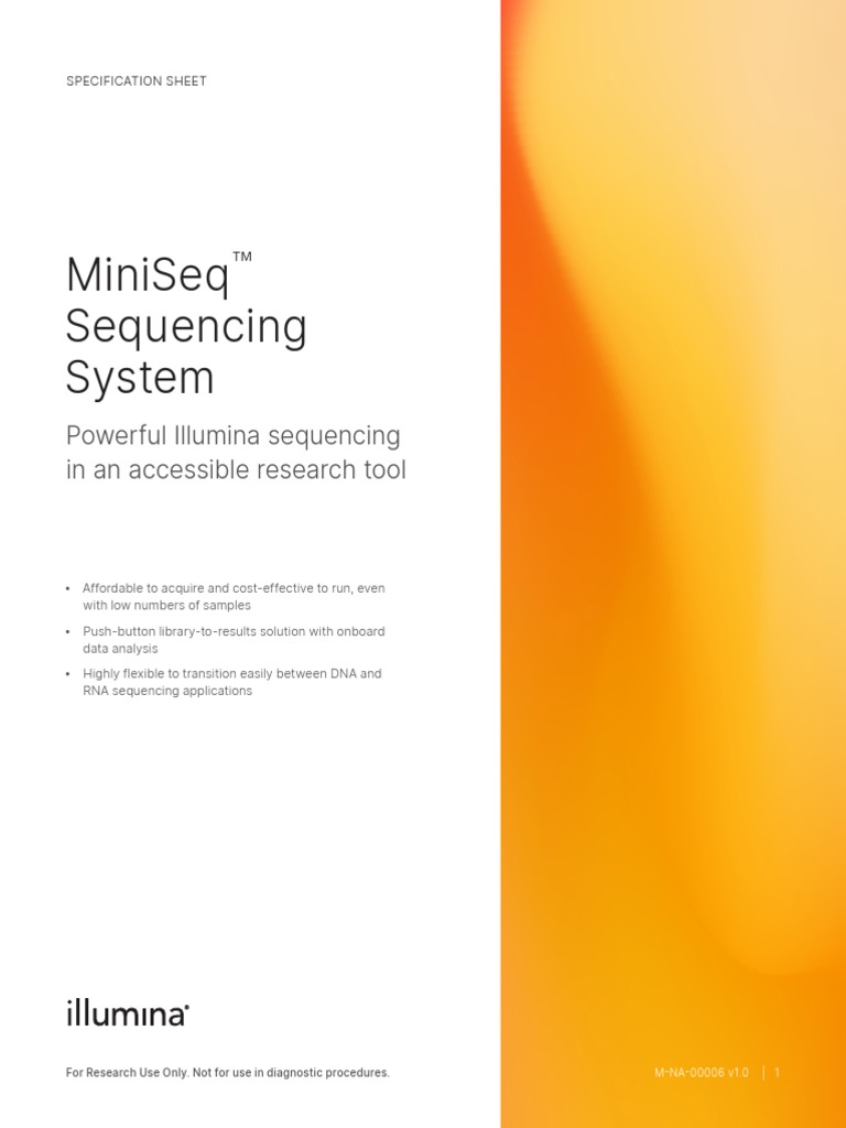 Spec Sheet-Miniseq | PDF | Dna Sequencing | Cloud Computing