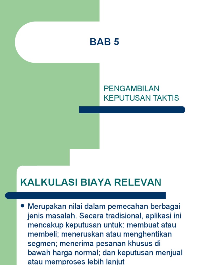 Bab 5-1 | PDF